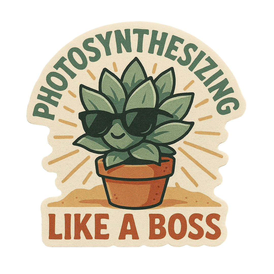 Photosynthesizing Like a Boss Sticker – DesertScapeSucculent